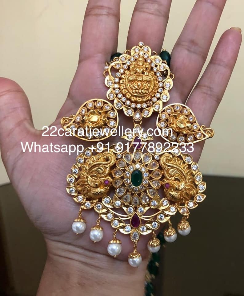 Small Pearls Set with Silver Locket - Jewellery Designs