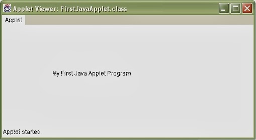 Java Applet Programming