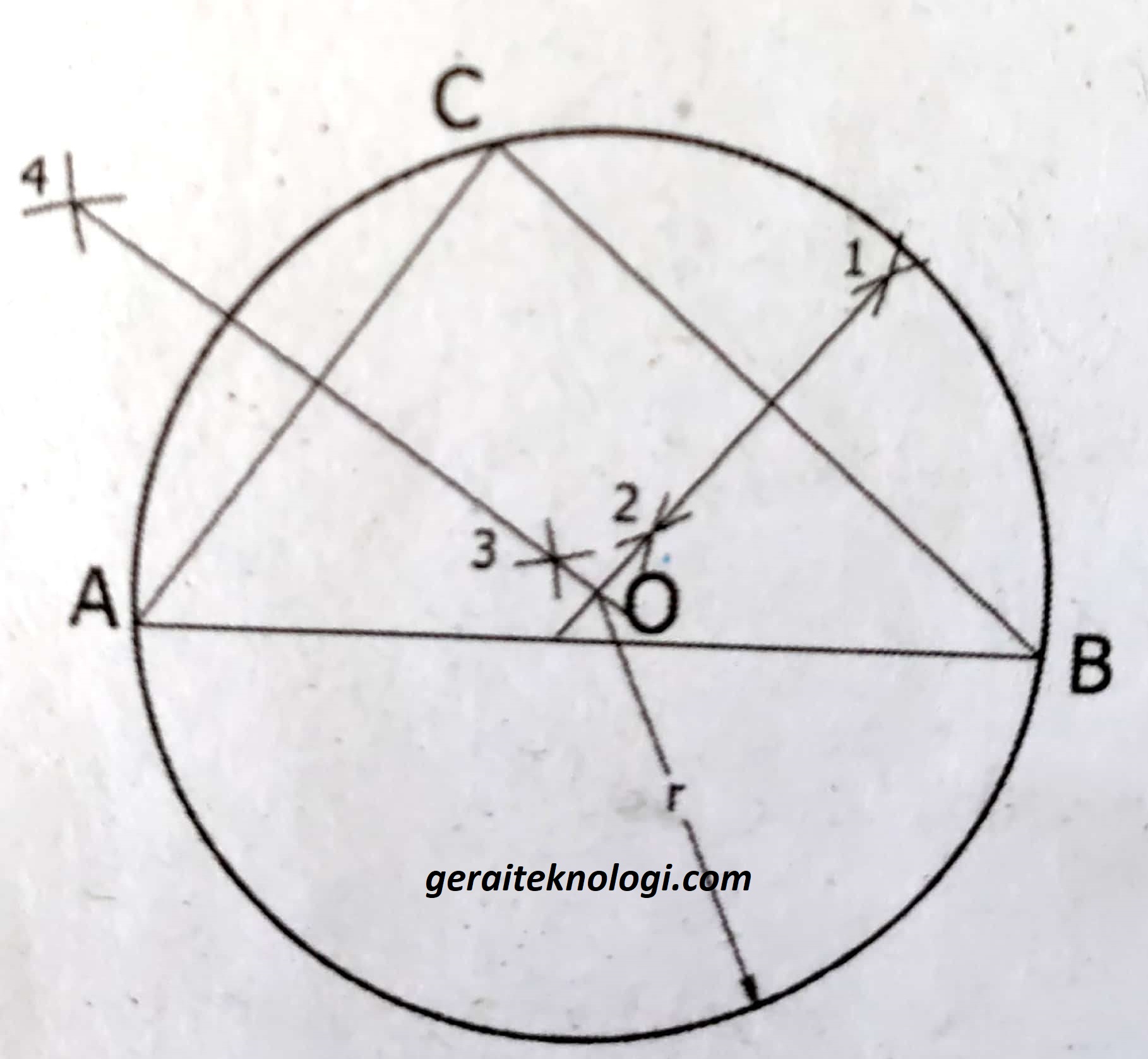 Konstruksi Lingkaran pada Gambar Teknik - Menggambar Konstruksi ...