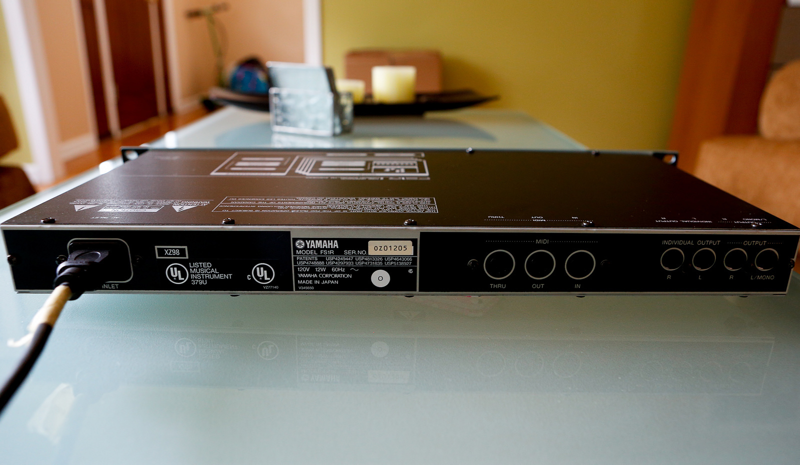 MATRIXSYNTH: Yamaha FS1R FM Formant Rack Mount Synthesizer SN OZ01205 ...