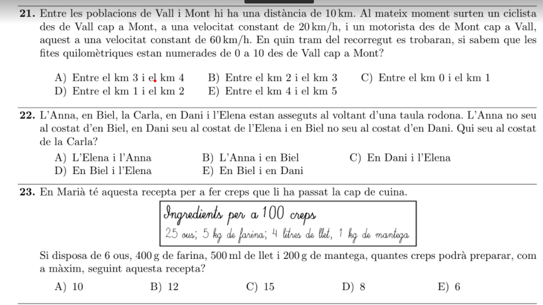 Blog de 2n ESO: Participació a les Proves Cangur de resolució de ...