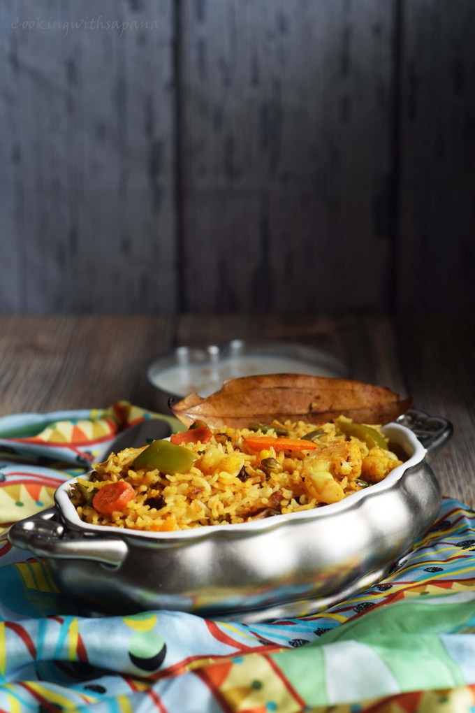 Quick Layered Vegetable Biryani - Cooking With Sapana