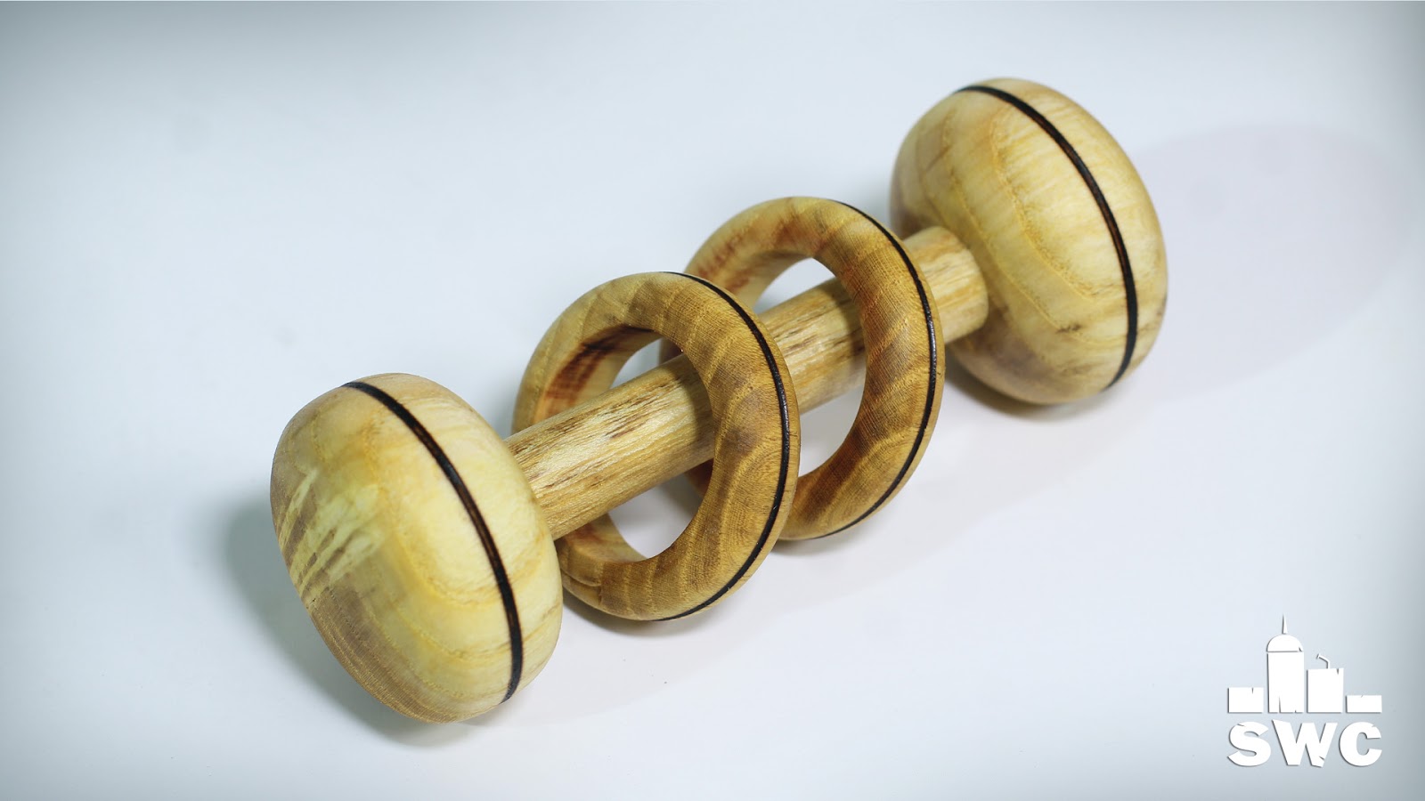 scrap wood city: Making a baby rattle with two captive rings out of ...