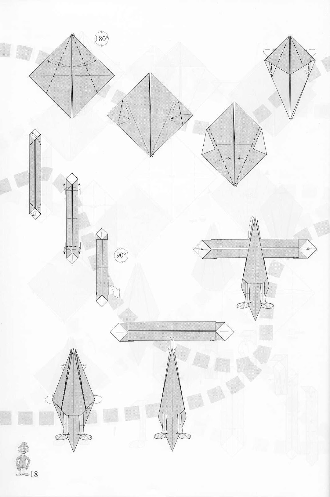 Origami Cartoon 1-Halle - Ruby Book Origami