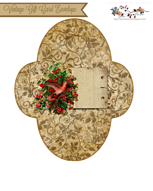 Christmas with Glenda: Vintage Gift Card Envelopes