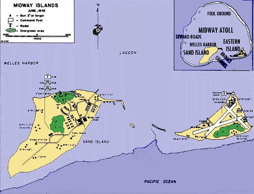 MIDWAY ISLANDS - GEOGRAPHICAL MAPS OF MIDWAY ISLANDS (USA) ~ Klima ...