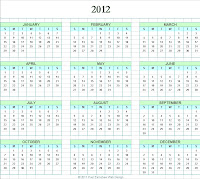 Full Calendar 2012 | Your Title