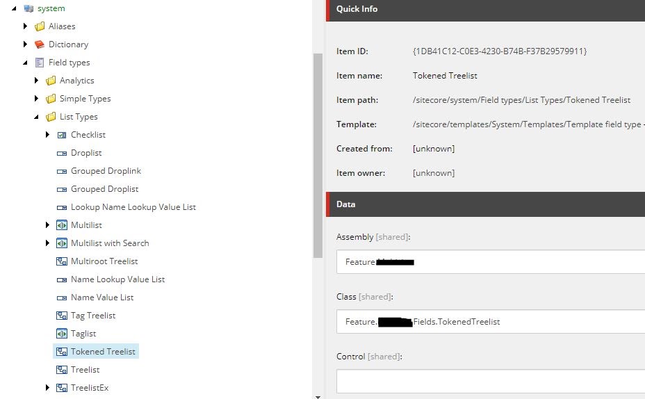 Miauw - a Sitecore blog: SXA tokens in a Sitecore Treelist datasource