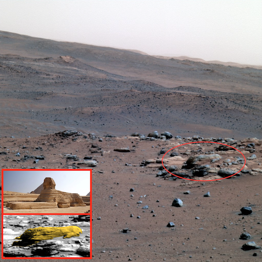 Ancient Sphinx Found On Mars Near NASA Rover? (Photos) | Paranormal ...