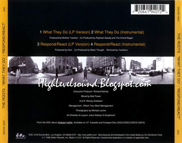 highest level of music: The Roots - What They Do-(CDS)-1996-hlm