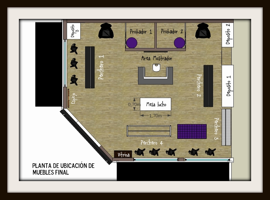 Diseño de local comercial - Le Roux