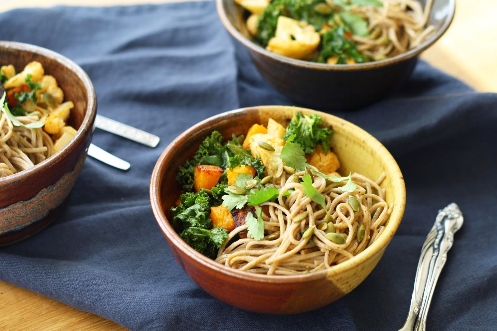 Sevengrams: A MISO + RED CURRY ROASTED VEGGIE AND SOBA BOWL
