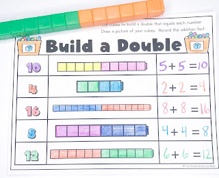 Doubles Facts in Math: Addition Fluency Strategy - First Grade Centers ...