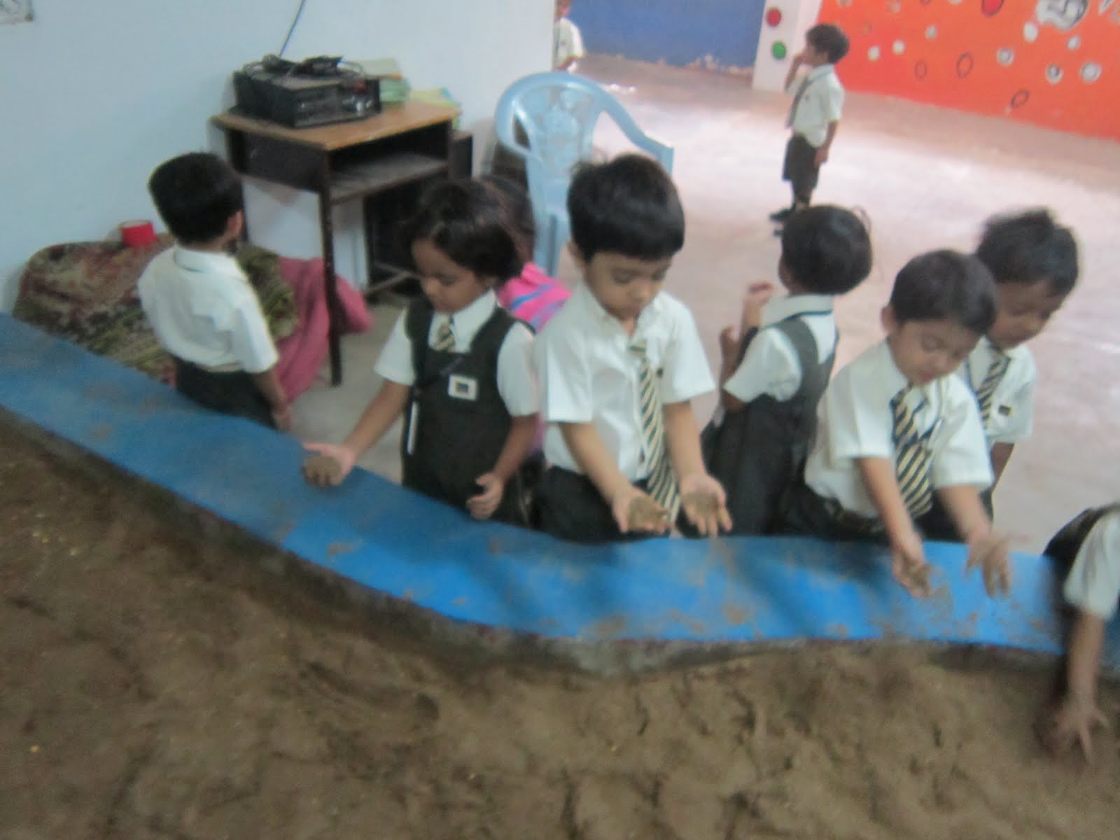 Slate - The School, Abids: Sand Pit Activity - Nursery