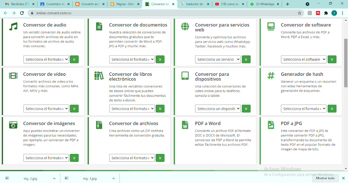 Convertidor de archivos.