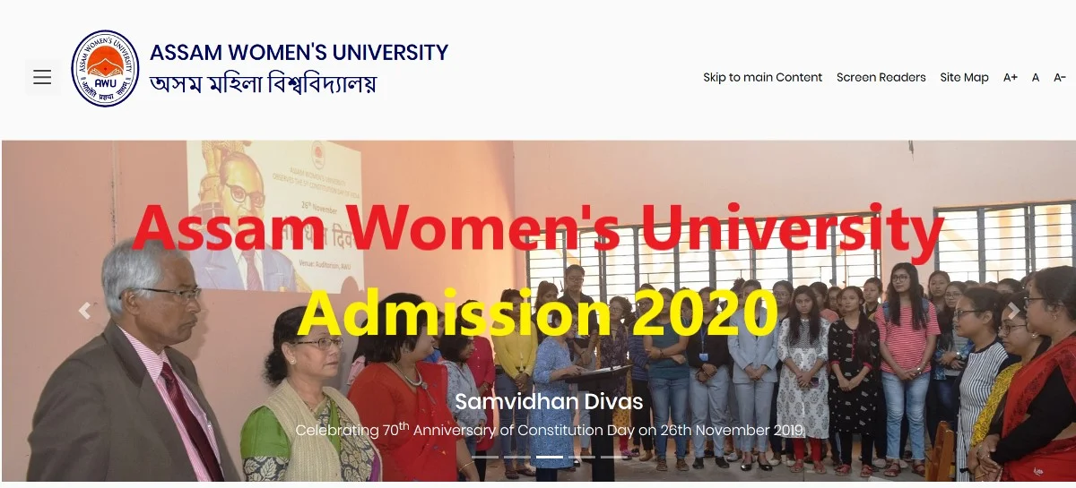 Assam Women's University Admission 2020 – UG and PG Courses