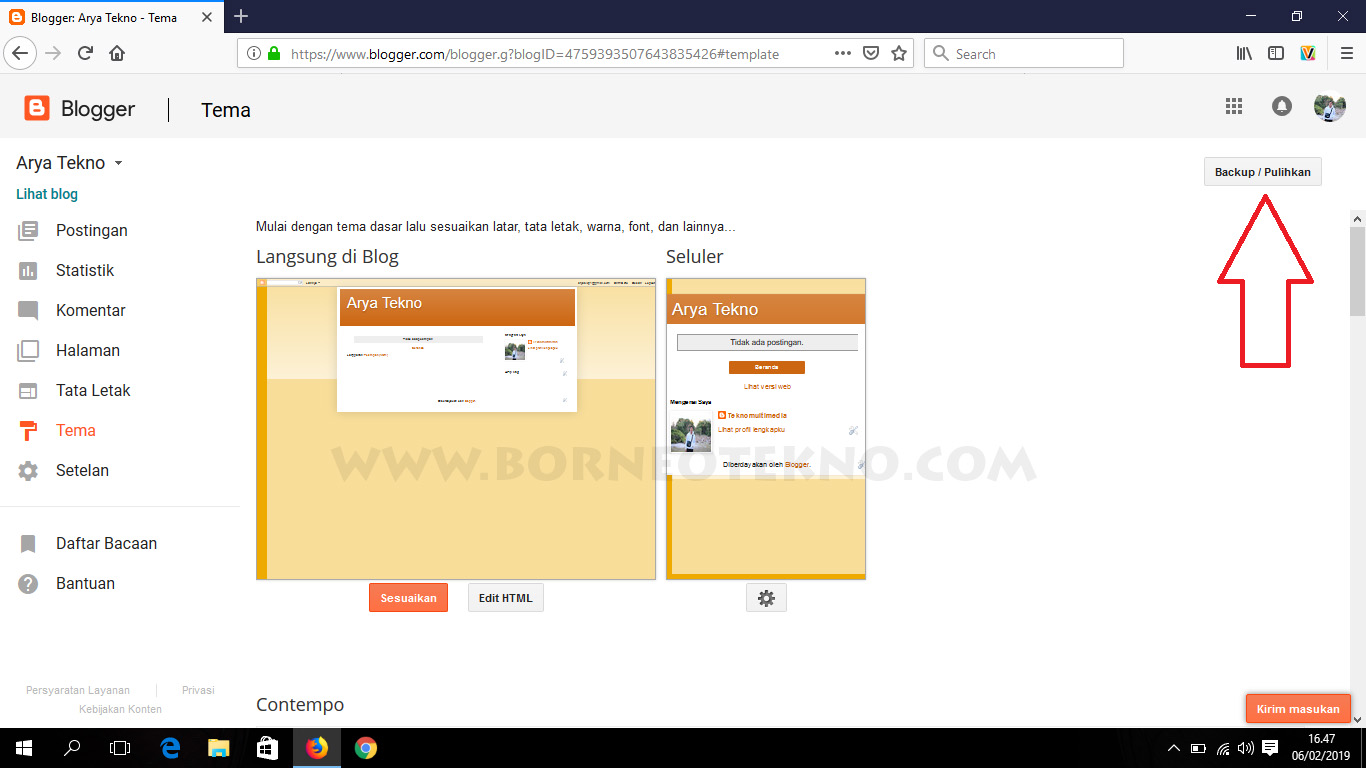 Cara Mudah Mengganti Tema Blogger Agar Tampilan Lebih Keren dan Menarik ...