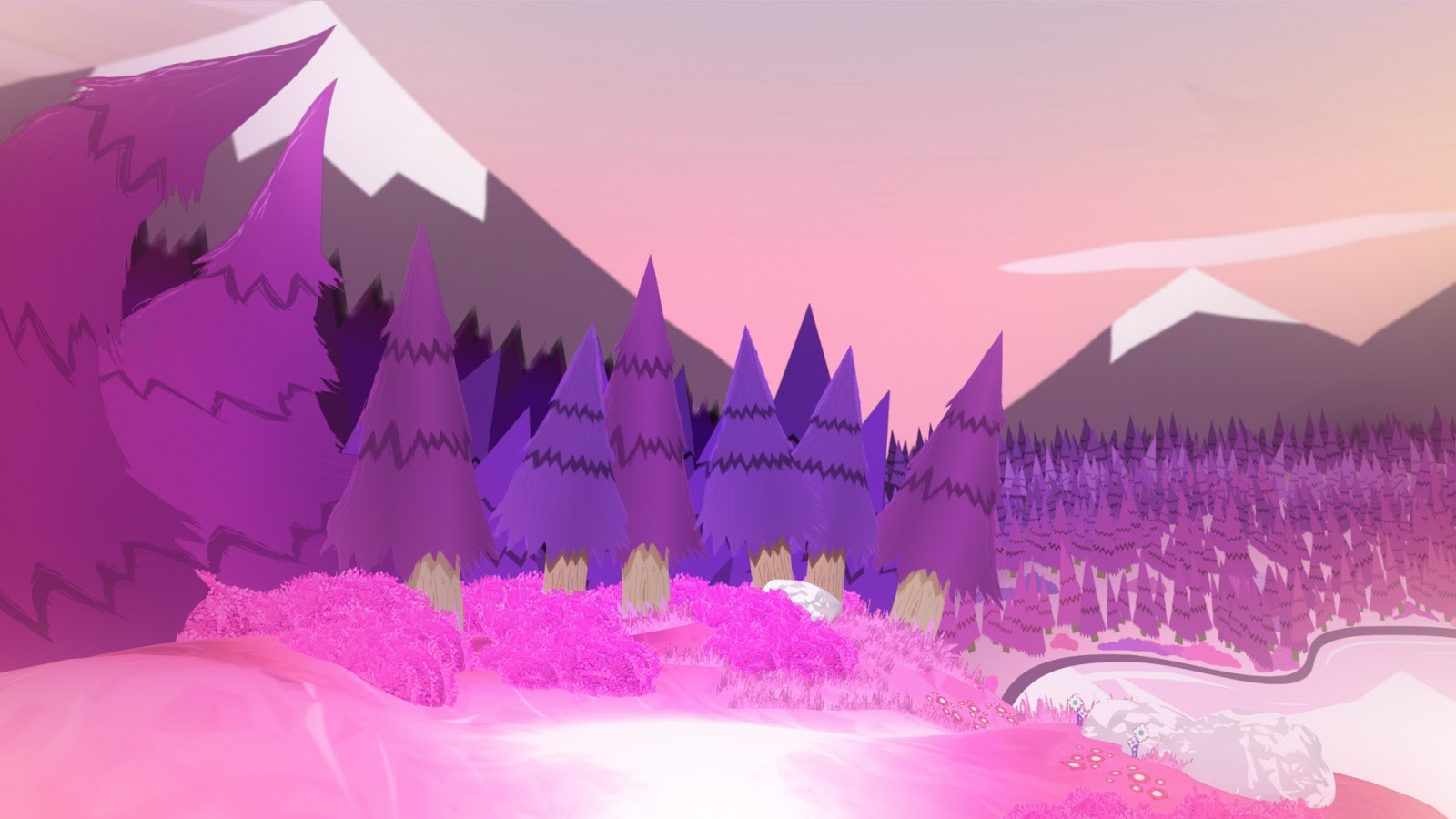 Chris Lacey's Art Blog: 3D Forest - Maya Model continued