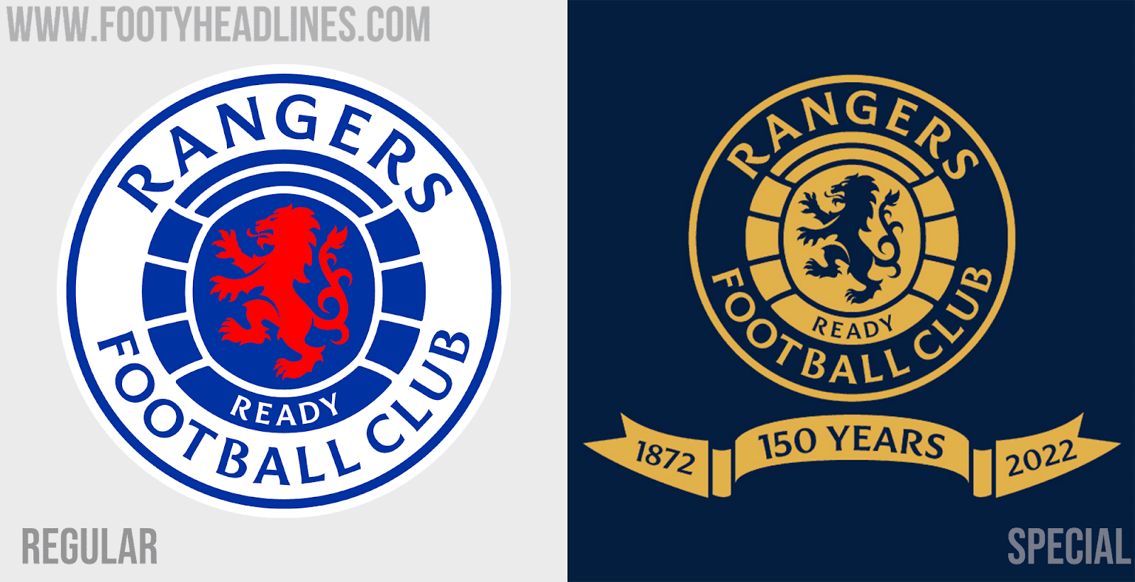 Rangers 150-Years Anniversary Logo Released - Footy Headlines