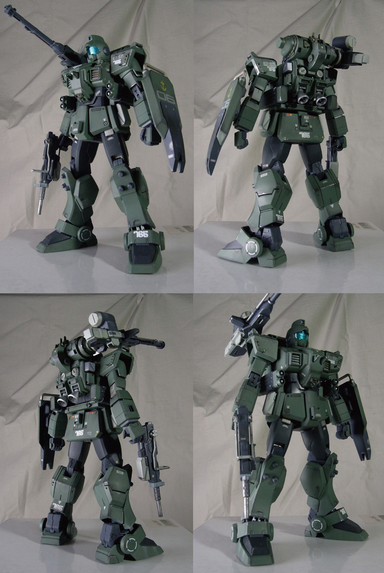 Gundam Family: MG 1/100 RGm-79G GM Ground Type Custom Build