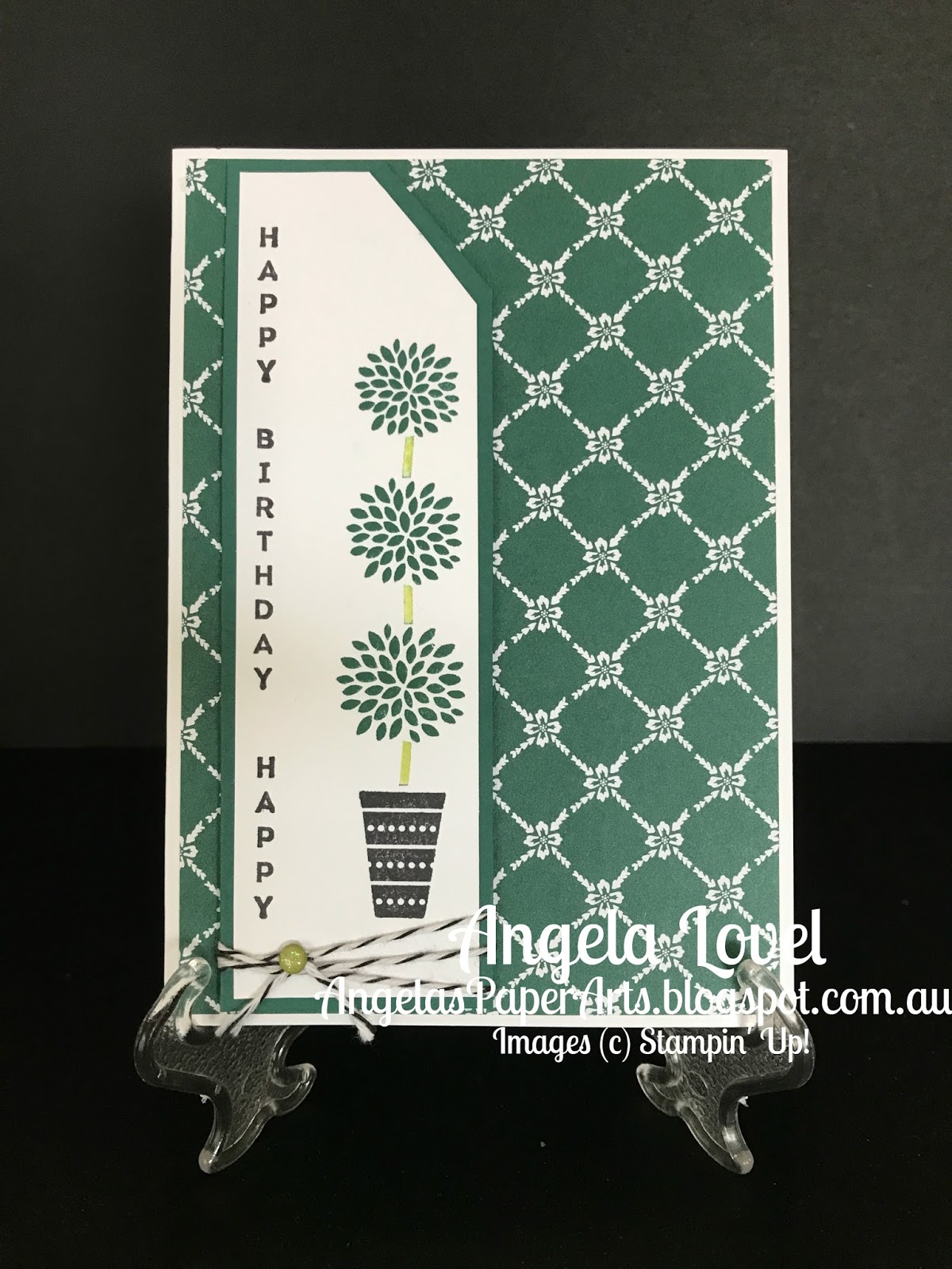 Angela's PaperArts: 2017-19 In-Color Tranquil Tide card