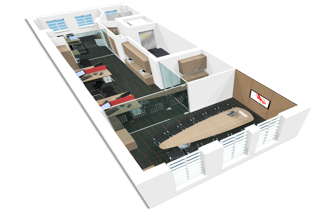 3D Office Design | Dining Room