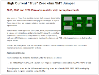 PCB Designer: Zero Ohm High Current SMT Jumpers