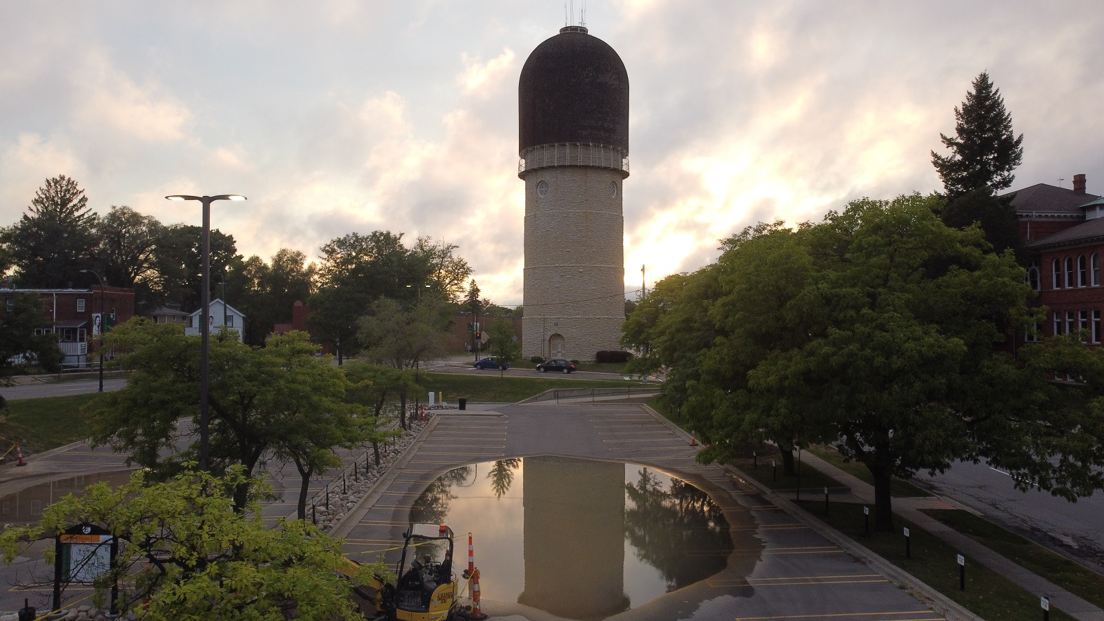 Michigan Exposures: The Water Tower From the Air Again