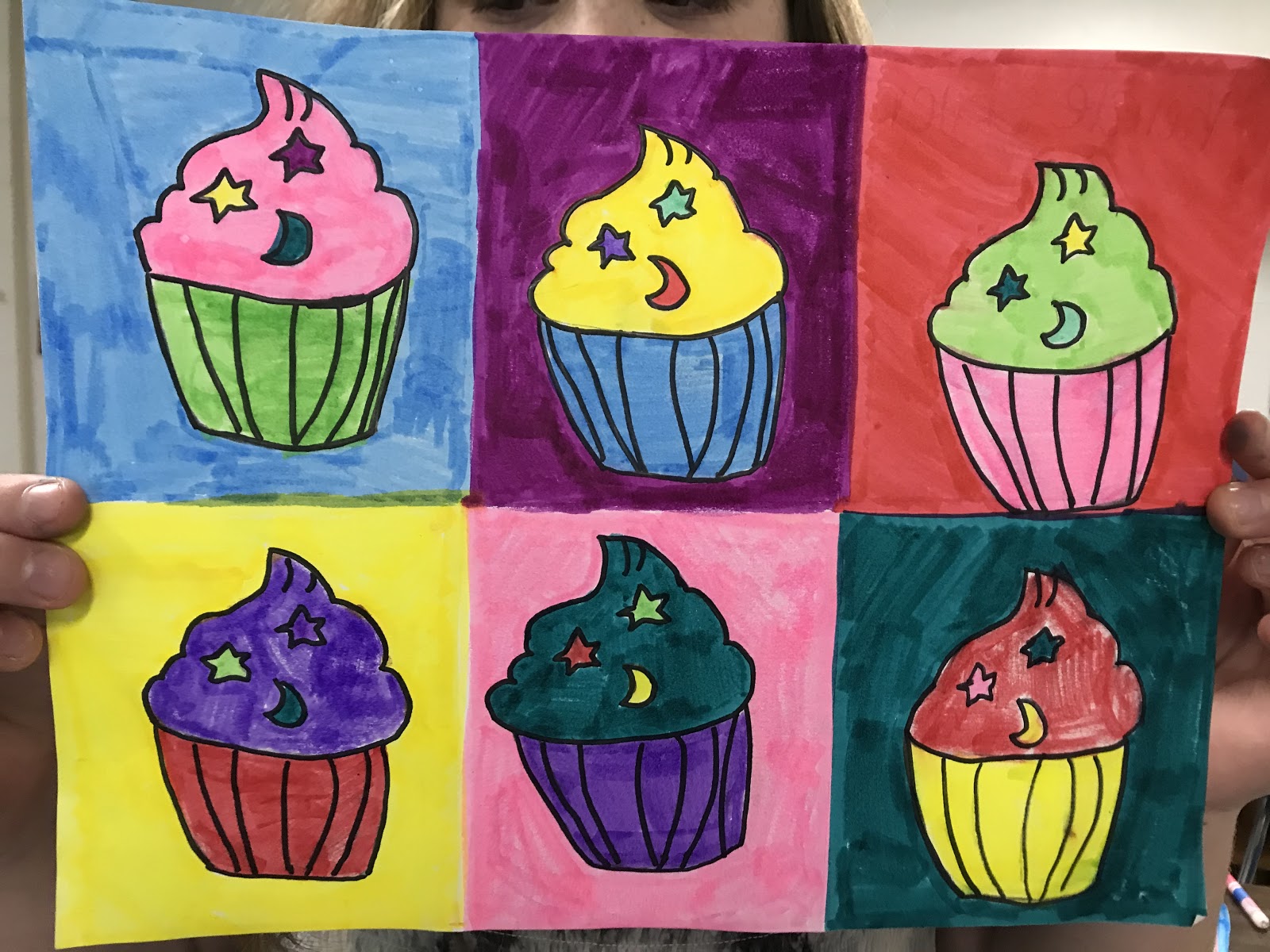 Elements of the Art Room: 5th grade Andy Warhol inspired Pop Art