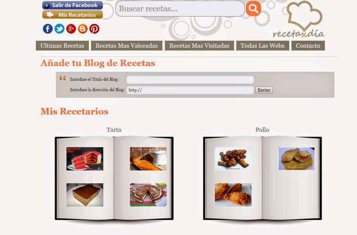 www.recetapordia.es: Crea tus recetarios de cocina con recetapordia.es