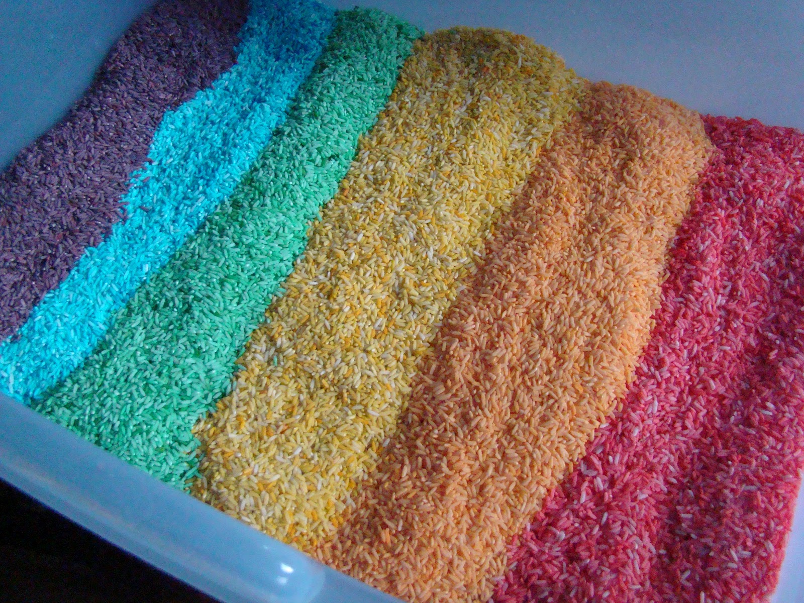 Momma Bug's Blog: Rainbow Rice