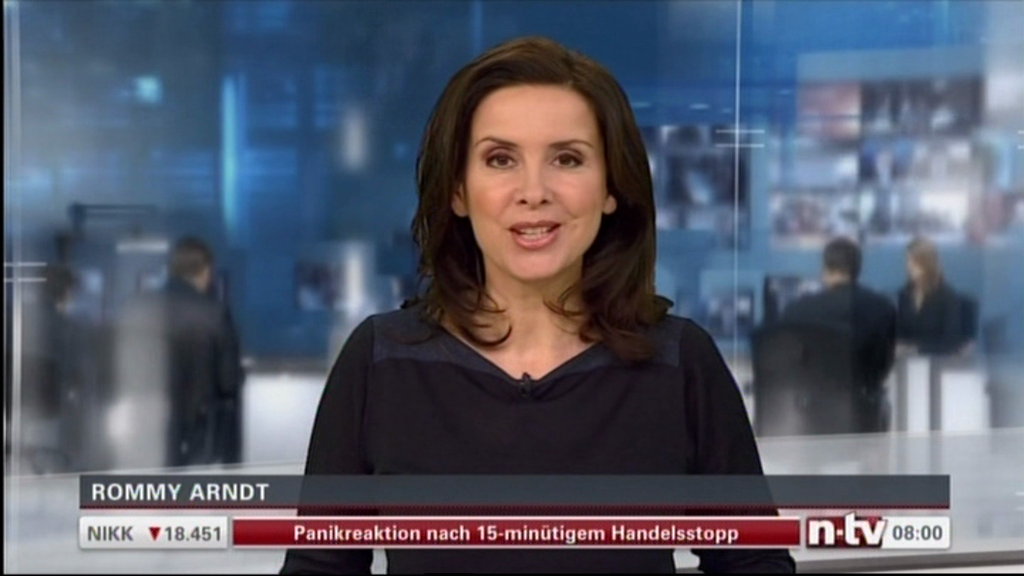 BELLES DU PETIT ECRAN: Rommy Arndt n.tv 04/01/2016