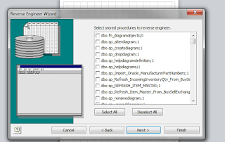 Troubleshooting MS SQL Server: Reverse Engineering using Visio 2010