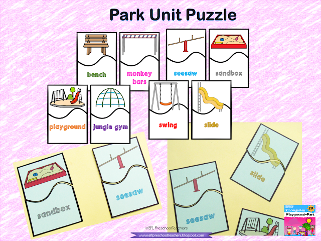 ESL/EFL Preschool Teachers: Playground or park Unit Games for ...