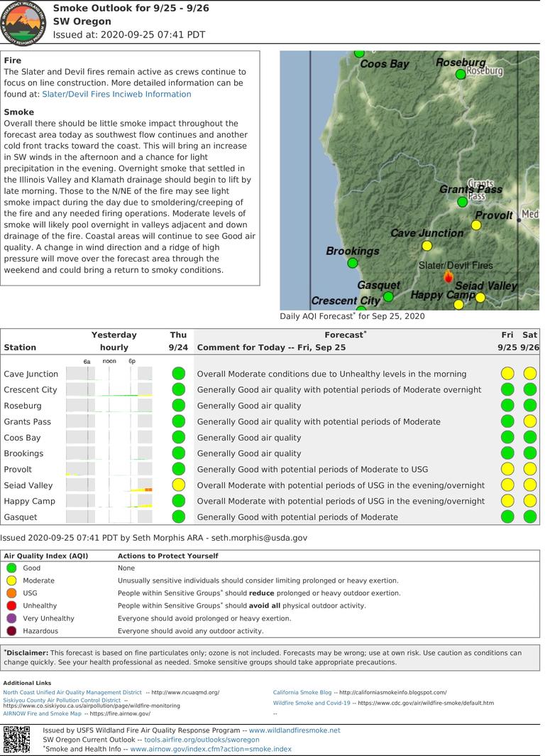 California Smoke Information: Friday, September 25, 2020 - Smoke ...