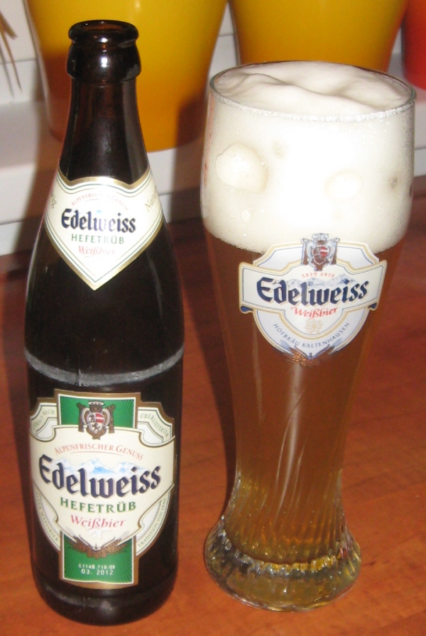 Sörök bemutatója, tesztje: Edelweiss Hefetrüb 5.5% búzasör