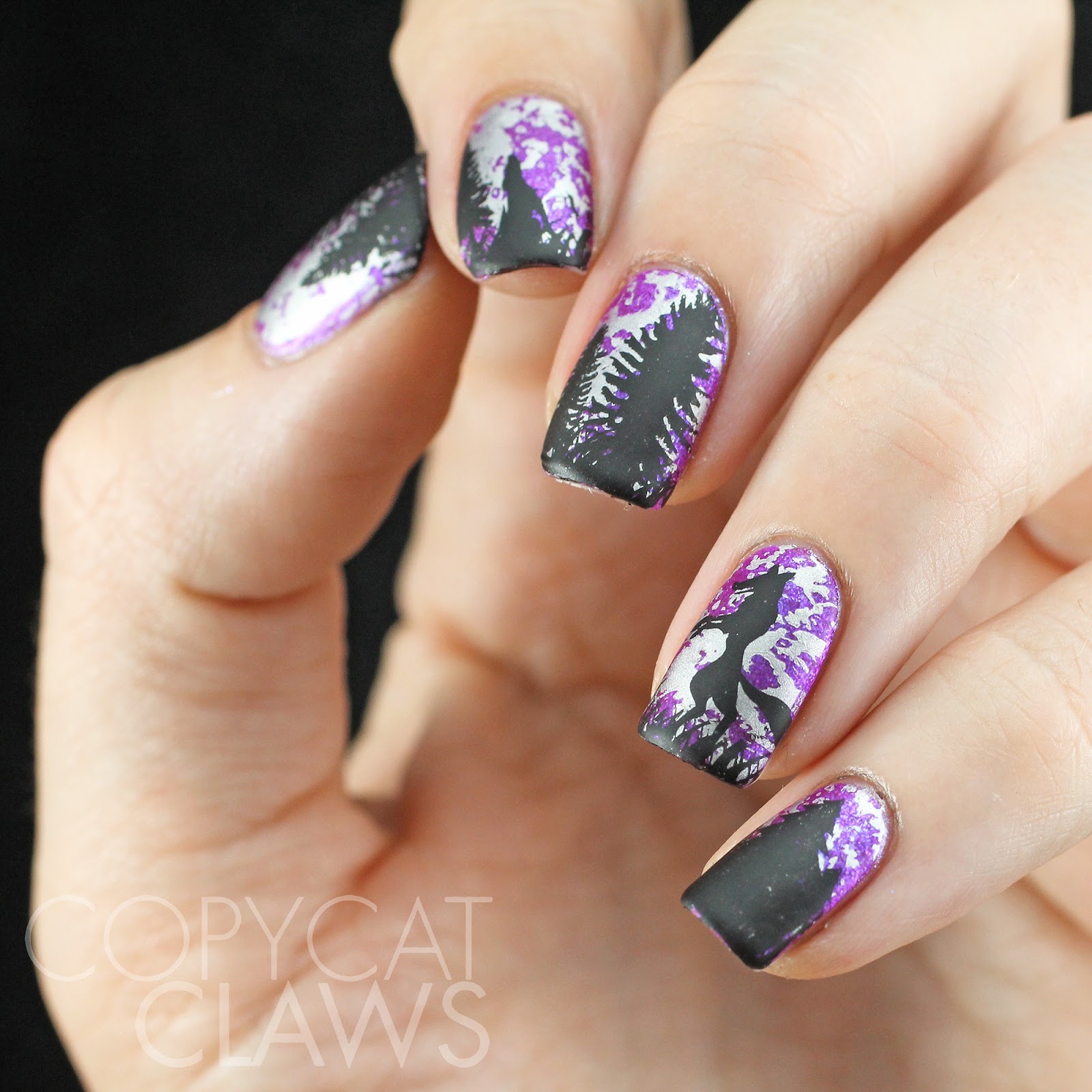 Copycat Claws: Werewolf Nail Stamping