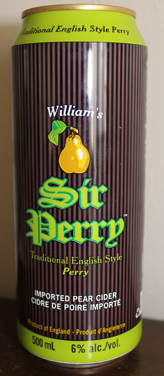 For the Love of Drinks: William's Sir Perry Traditional English Style ...