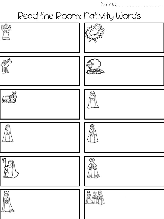 Read and Write the Room: Nativity Freebie! - Apples & ABC's