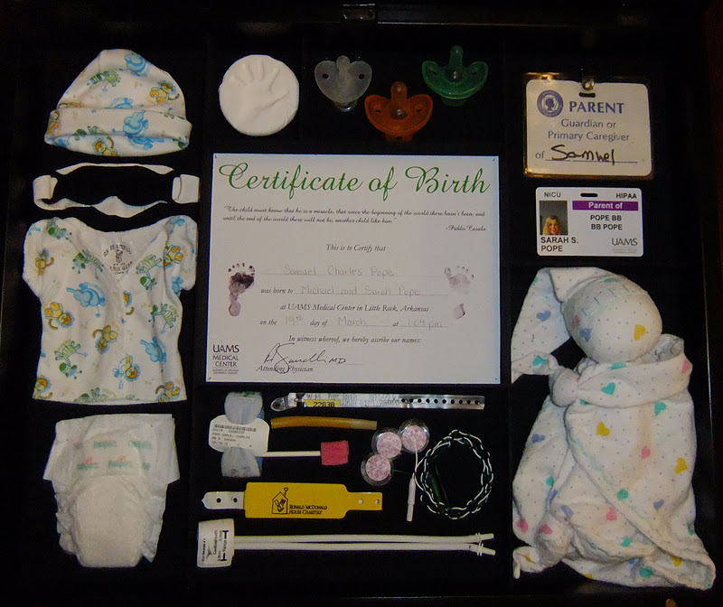 Parenting the Preemie Pope: NICU Shadow Box