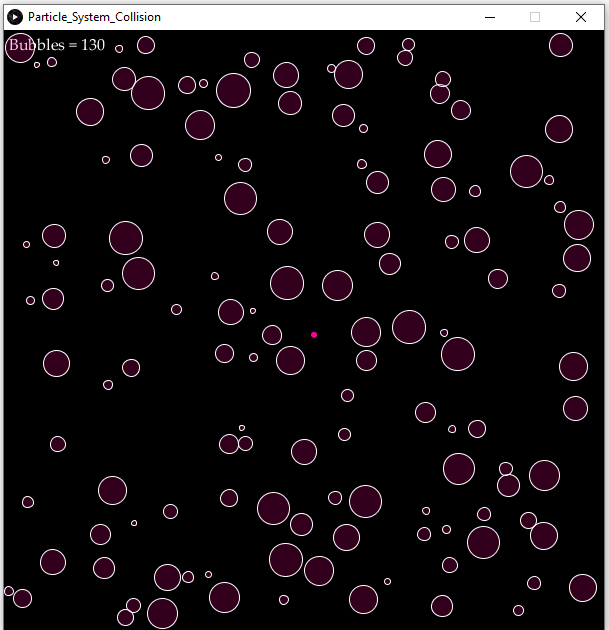 PhysicsMathSimulations: Particle System - Bubbles