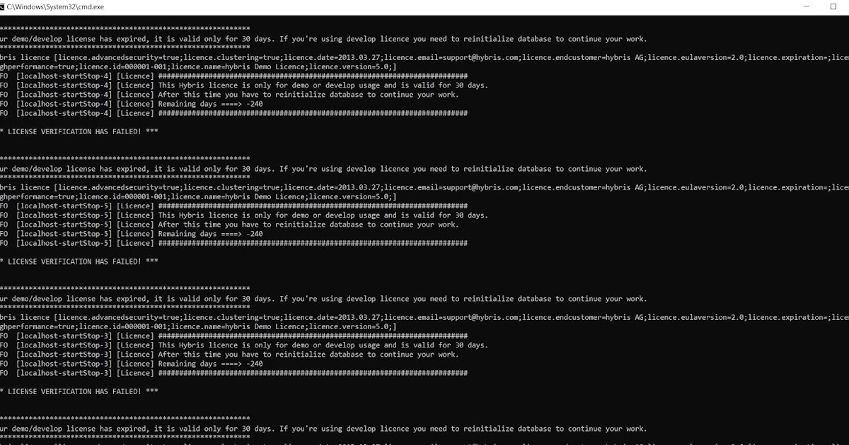 Hybris notes: How to install a new temporary License for SAP Hybris ...