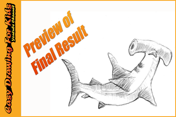 How To Draw a Hammerhead Shark Step By Step Easy | Drawing Course for ...