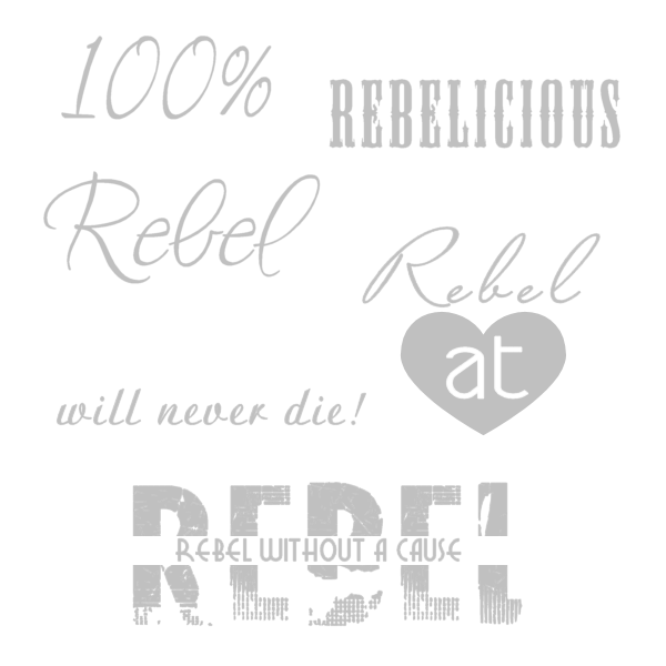 Graphic Groupies: Rebel Wordart