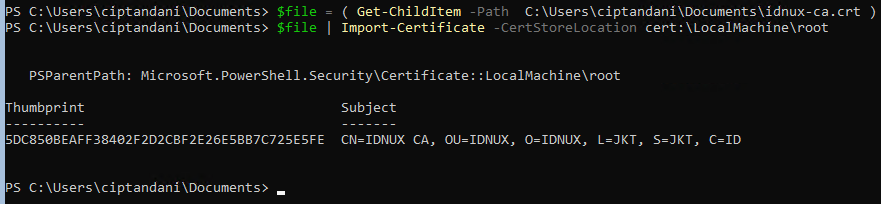 How to make a root CA
