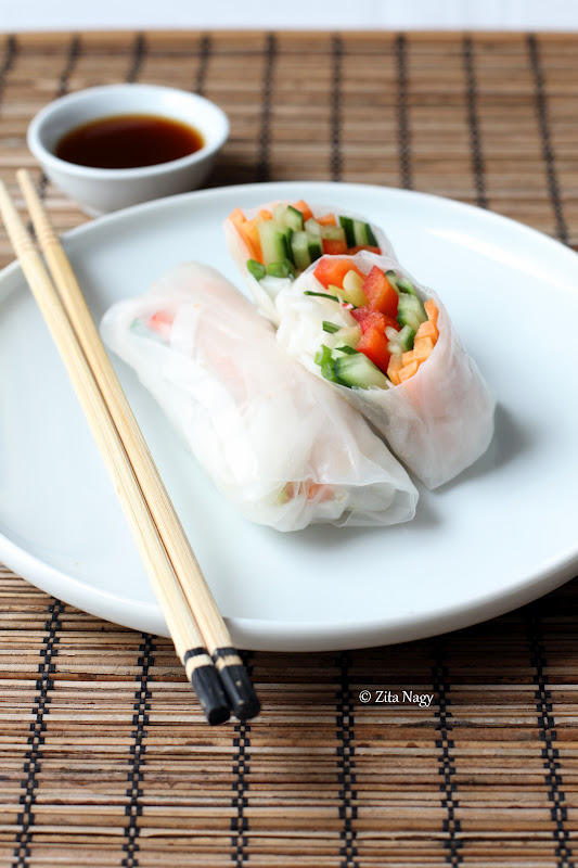 Tavaszi tekercs citrusos szójaszósszal + a második hét cukor nélkül ...