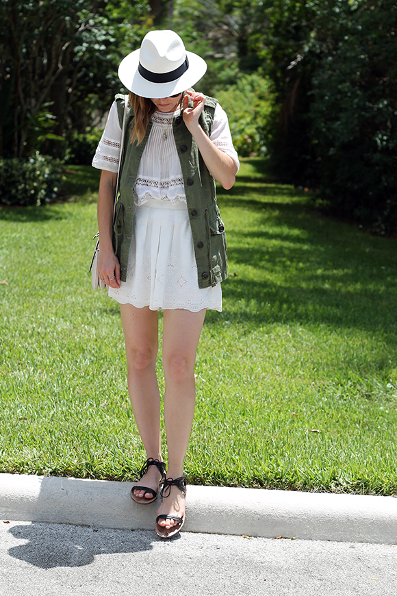 Outfits File: All White + The Utility Vest – Gaby Burger