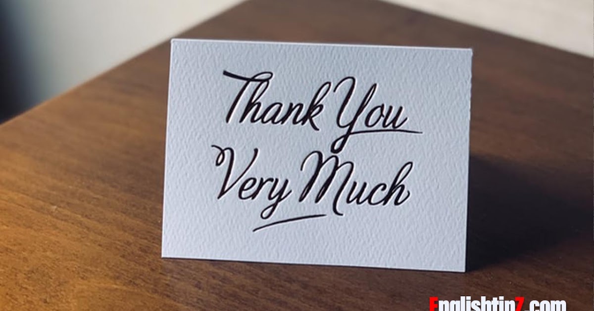 Various ways to respond to "thank you"