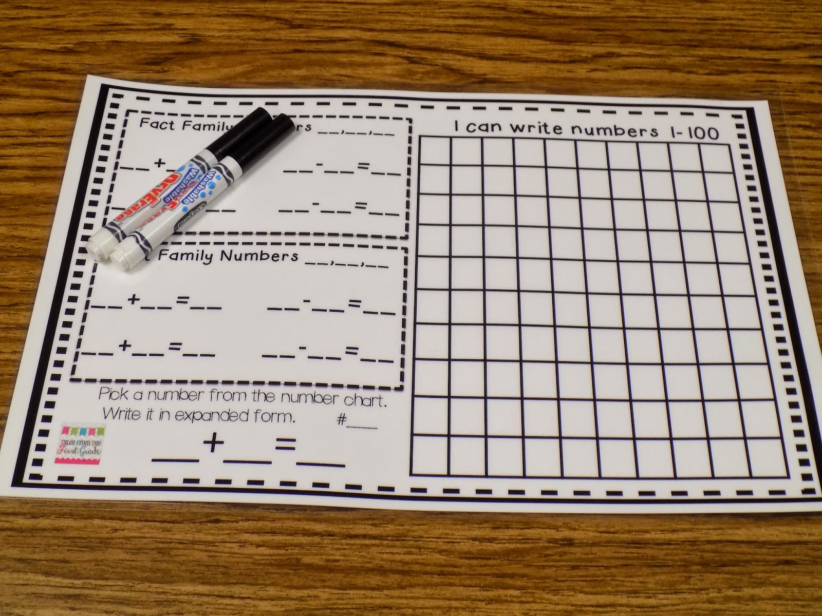 Tales From The First Grade: Learning Mats- Tens and Ones