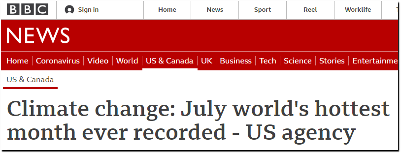 Honest global warming chart Blog: Climate headlines vertsus actual ...